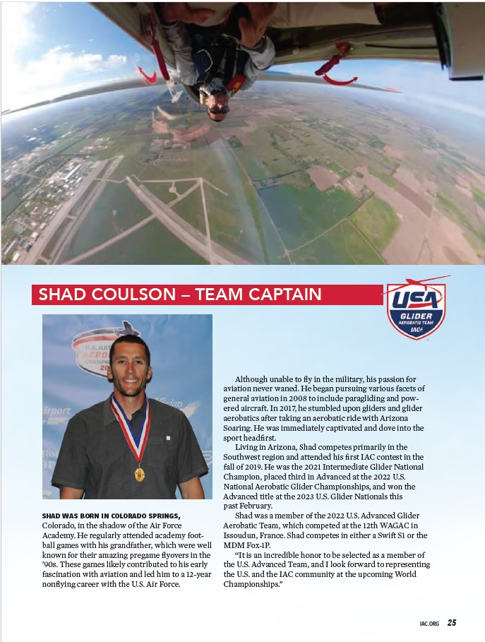 Aerobatic Glider Team Bios | International Aerobatic Club